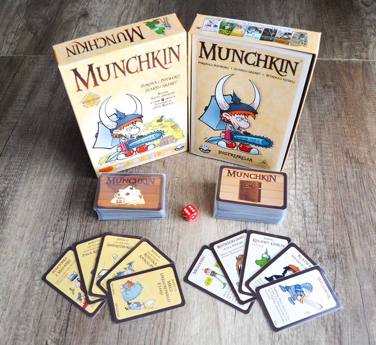 Munchkin gra karciana - złośliwość w "klimacie" RPG - recenzja